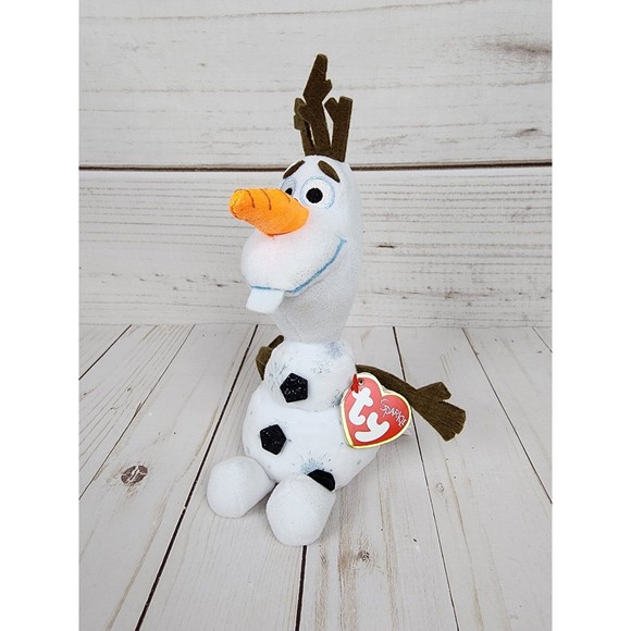 Disney | Toys | Olaf Small Ty Beanie Buddies Sparkle Collection Disney ...